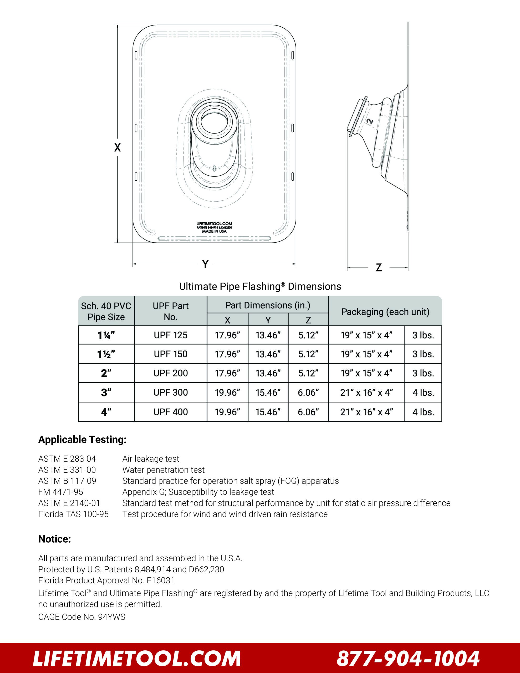 Ultimate Pipe Flashing for Shingle - Stainless Steel | Lifetime Tool & Building Products LLC