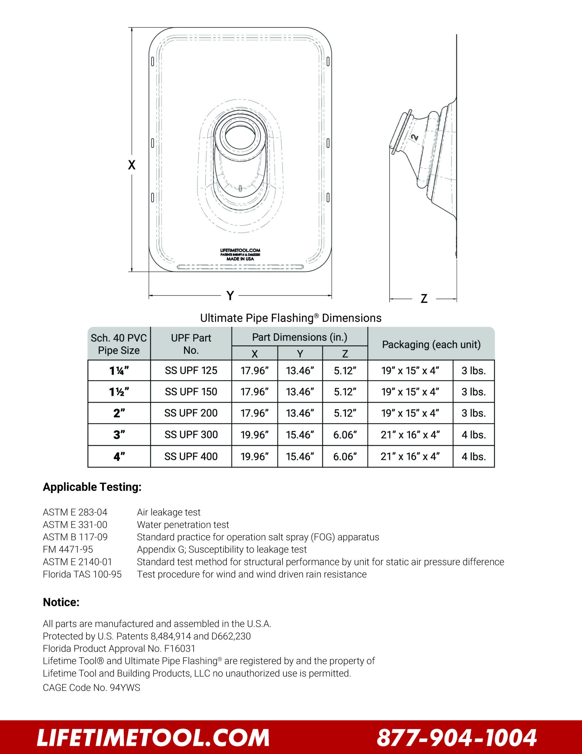 Ultimate Pipe Flashing® for shingle - Stainless Steel | Lifetime Tool ...