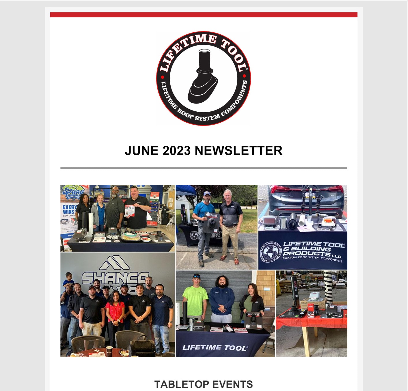 Lifetime Tool® Newsletter June 2023 | Lifetime Tool & Building Products LLC
