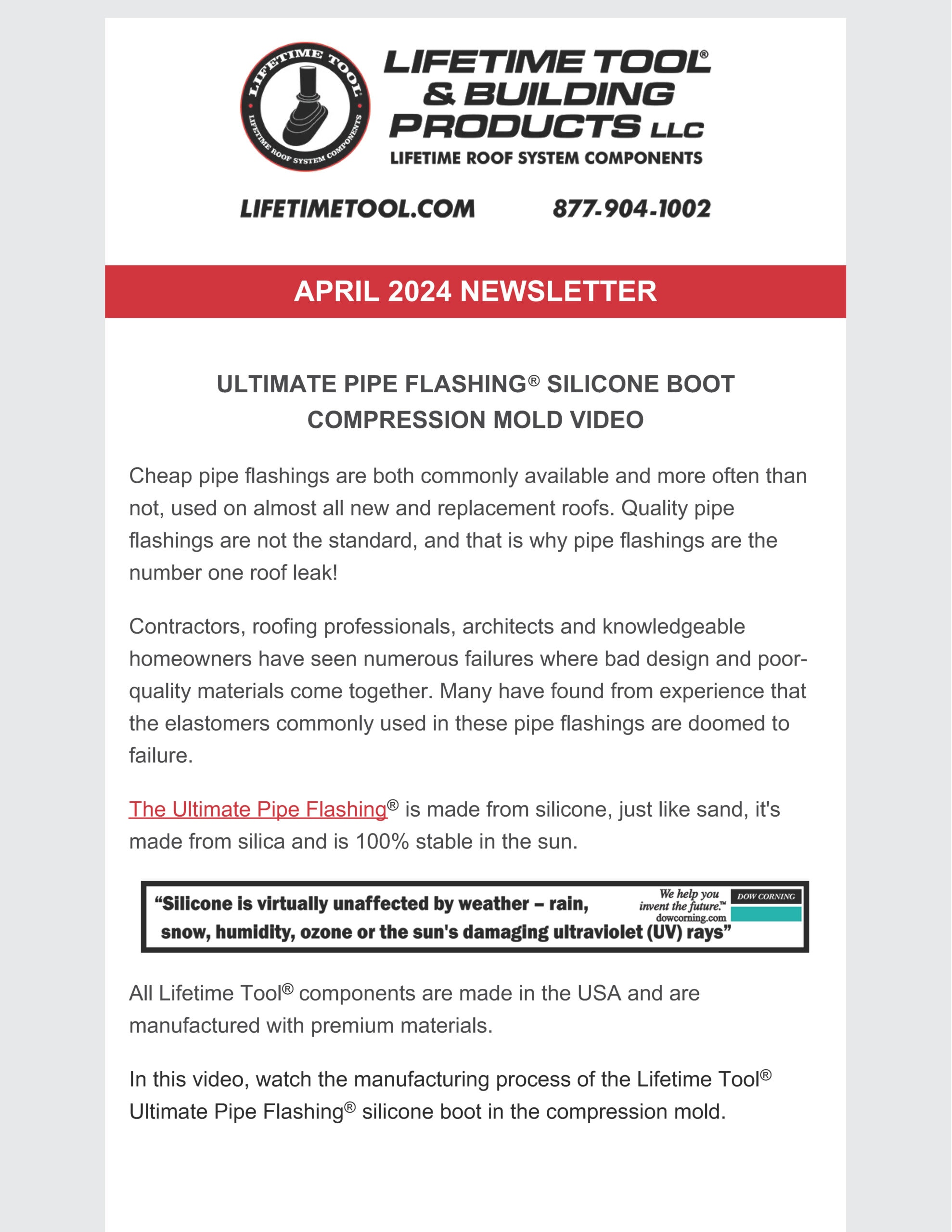 Lifetime Tool® Newsletter April 2024 | Lifetime Tool & Building ...